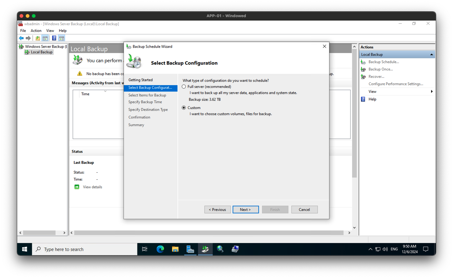 How to Setup Server Backups on Windows Server 2022 [LaswitchTech]